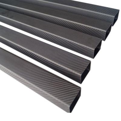 China Rigid, Durable & Precision-Made Square Carbon Fiber Tube, Roll Wrapped or Pultruded for sale