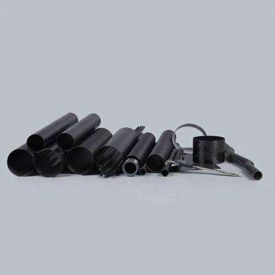 China Roll Wrapped Oval Carbon Fiber Tube , Lightweight & Aerodynamic Composite Tubing for sale