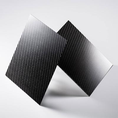 China Lightweight & Strong 500mm*500mm*3mm 3K Twill Weave Carbon Fiber Sheet for sale