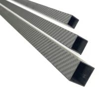 China Square carbon fiber tube, outer (20x20 mm.) - inner (18x18mm.) - Length 1000 mm. for sale