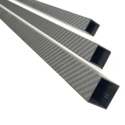 China Square carbon fiber tube, outer (20x20 mm.) - inner (18x18mm.) - Length 1000 mm. for sale