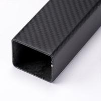 China Excellent Resistance to Corrosion and Fatigue 3K Rectangular Carbon Fiber Tube for sale