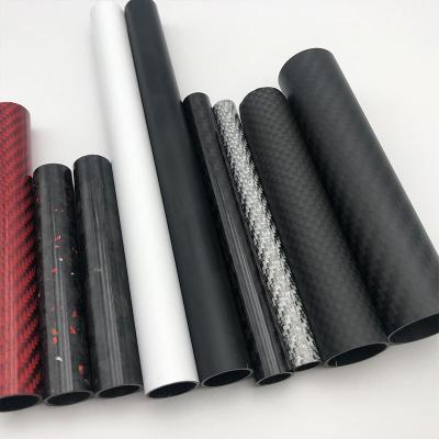 China Custom Length 6mm-50mm 100% 3K Carbon Fiber Tube/Pole with Custom Trout Colors for sale