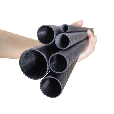 China Carbon Fiber Tube 40x37x500mm, 6~50mm Available, 3K roll Wrapped Twill Matte Finish for sale