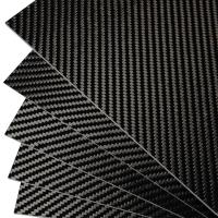 China Thinnest of 0.2mm 0.3mm 3K Weave Glossy Matte Corrosion Resistant Carbon Fiber Sheet for sale