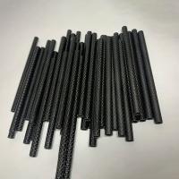 China Customizable Carbon Fiber Tube, Lightweight Carbon Fiber Round Tube, High-Strength Black Carbon Tube for sale