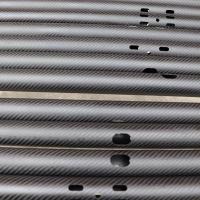 China Matt Surface 20MM 3K Roll Wrapped Carbon Fiber Tube 18mm*20mm*500mm for sale