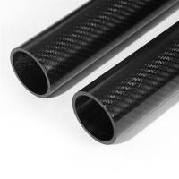 China Custom 16mm O.D. 14mm I.D. 16x14x500mm 3K Roll Wrapped 100% Pure Round Carbon Tubes for sale