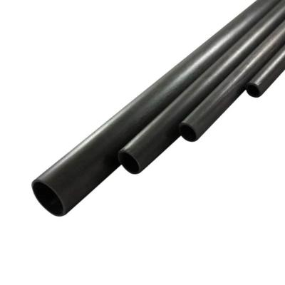 China High Tensile and Modulus Unidirectional Round Shaped Pultruded Carbon Fiber Tube for sale