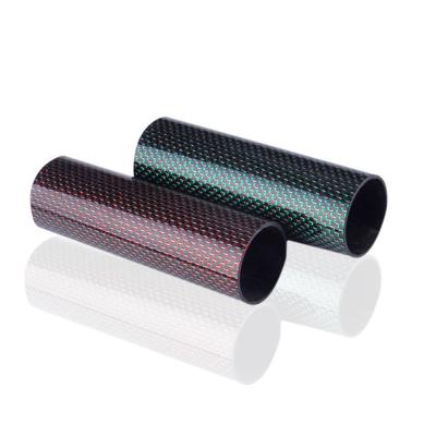 China High Stiffness 100% 3K Roll Wrapped Twill Carbon Fiber Round Tube Manufacturer for sale