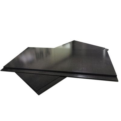 China Carbon Fiber Sheets 0.5MM to 6.0MM Thickness 100% 3K Plain Weave Glossy Carbon Fiber Plate for sale