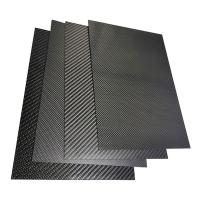 China 0.5mm 200x300mm 100% Pure Carbon Fiber Board Laminate Plate Panel 3K Twill Matte Finish for sale