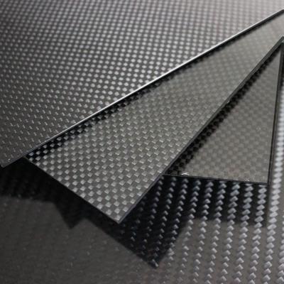 China 3K Carbon Fiber Plate Sheet 125mm X 75mm X 3MM Thickness Pure Carbon Fiber Board for sale