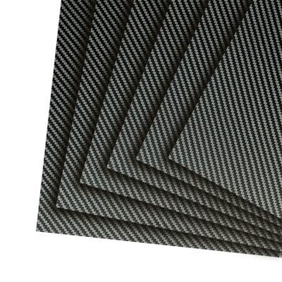 China High Strength Lightweight 100% 3K Twill/Plain Weave Glossy or Matte Carbon Fiber Panel for sale