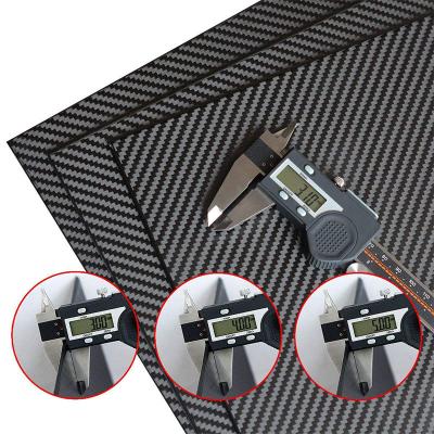 China Thick Carbon Fiber Plate 100% 3K Carbon Fiber Board Gloss/Matt Surface Twill Weave Panel Sheet for sale