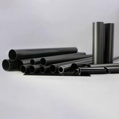 China High Stiffness Round Shaped 100% 3K Roll Wrapped Carbon Fiber Tube for sale