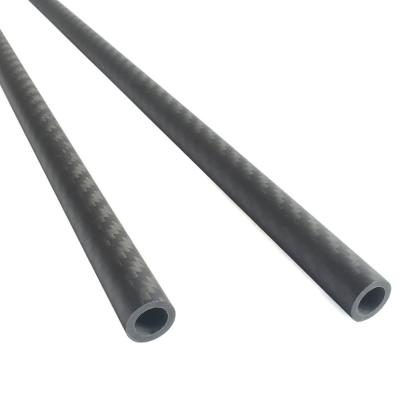 China 3K Plain Matte Small Diameter Carbon Fiber Tube with Custom Sizes for Industrial and Aerospace Applications for sale