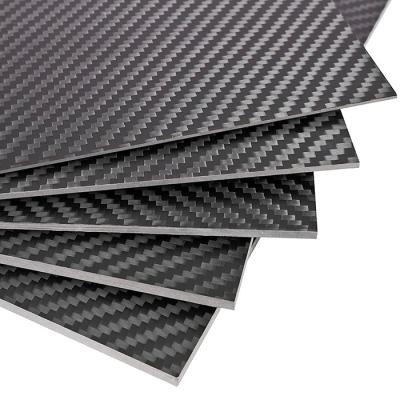China 400x500x6MM 6MM Thickness Carbon Fiber Sheets 100% 3K Matte Carbon Fiber Plate for sale