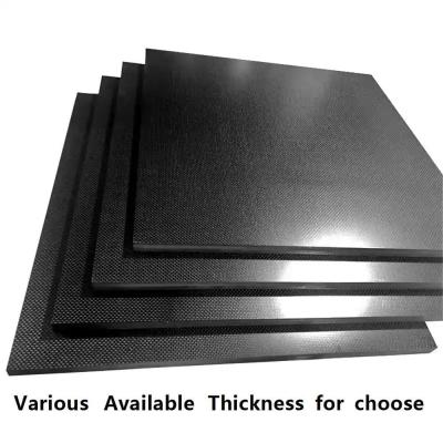 China Premium 3K Carbon Fiber Sheet with High-Gloss Finish, Customized Size, and 120°C Heat Resistance for sale