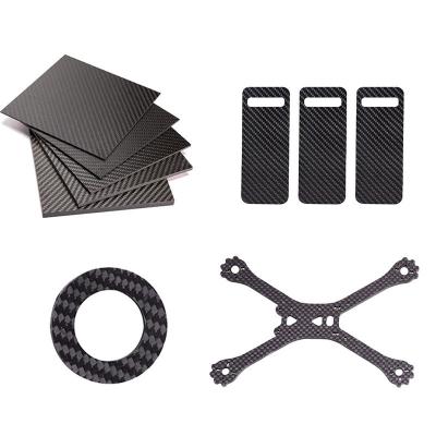 China High Strength-to-Weight Ratio Custom Size 100% 3K Carbon Fiber Panel and Plate for sale