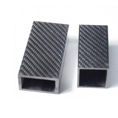 China High Modulus Rectangular Carbon Fiber Tube with Excellent Corrosion Resistance and Lightweight Construction for sale