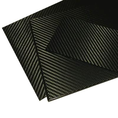 China Structural Carbon Fiber Plate, Twill Weave, Thickness 3MM, 100mm*200mm*3mm for sale
