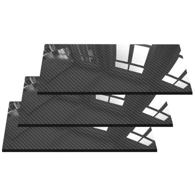 China 3K Carbon Fiber Plate 100mm x 250mm x 3mm with High Glossy Finish - Carbon Fiber Sheet for sale