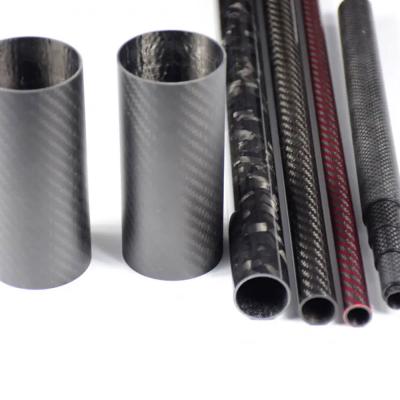 China Custom 3K Carbon Fiber Tube CFRP Round Pipe Lightweight High Strength for Drone Robotics Industrial Use for sale
