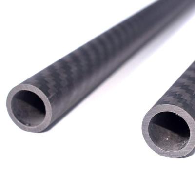 China High Modulus Carbon Fiber Tube | Ultra High Strength CFRP Round Pipe Lightweight Composite Tubing Custom Size for sale