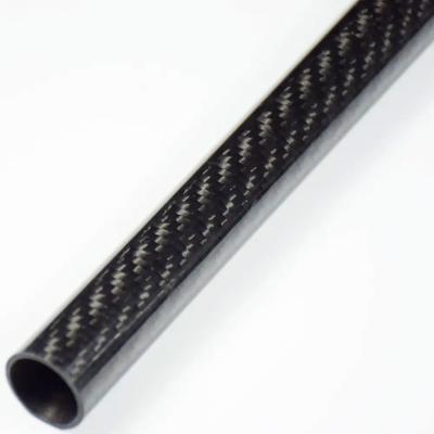 China 100MM OD x 96MM ID Carbon Fiber Tube 3K 500MM Long (Roll Wrapped) Carbon Pipe for sale