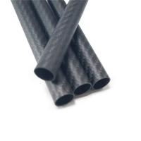 China 3K Twill Carbon Fiber Tube Round Pipe with Matte Finish High Strength-to-Weight Ratio and Precision Roll-Wrapped Construction for sale