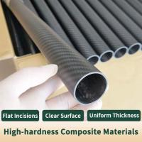 China 3K Twill Weave Roll Wrapped Carbon Fiber Tube Lightweight High Strength Round Pipe for DIY RC Drone for sale