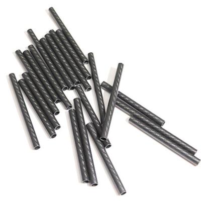China High Modulus Twill Weave Carbon Fiber Tube Lightweight Round Carbon Fiber Rod Pipe for sale