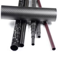 China 100% Pure Carbon Fiber Twill Matte Finish Lightweight 3K Carbon Fiber Tube and Rod for sale