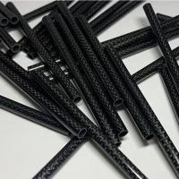 China 3K Twill Glossy Surface High Strength Carbon Fiber Round Tube Composite Pipe for sale