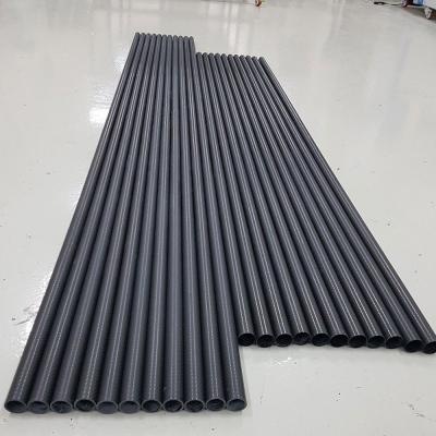 China 3K Twill Weave Roll Wrapped Carbon Fiber Tube for UAV RC Airplane DIY - Lightweight and Durable for sale
