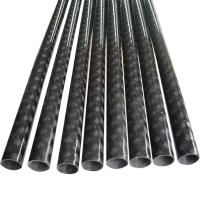 China 3K Twill Carbon Fiber Round Tube Strong Lightweight Carbon Fiber Pole for Industrial Applications for sale