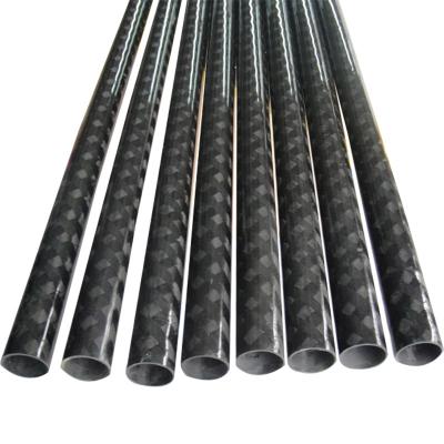 China 3K Twill Carbon Fiber Round Tube Strong Lightweight Carbon Fiber Pole for Industrial Applications for sale