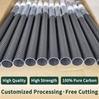 China 3K Twill Weave Carbon Fiber Tube with Roll Wrapped Technology and Custom Size Options for sale