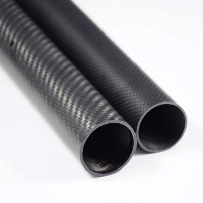 China 3K Twill Carbon Fiber Pipe Lightweight Durable Carbon Fiber Round Tube for sale