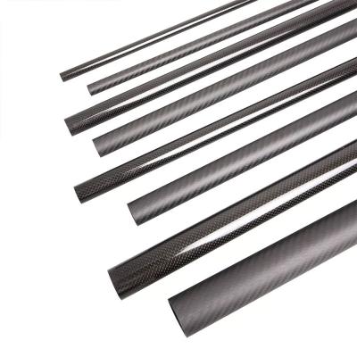China Customized Twill Weave Carbon Fiber Tube Available in Multiple Sizes and Lengths for sale