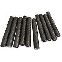 China Carbon Fiber Tube Roll Wrapped 3K Twill Finish for Aerospace RC Applications for sale