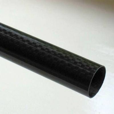 China High-Temperature Resistance Durable Surface 3K Plain Weave Matte Carbon Fiber Tube for sale