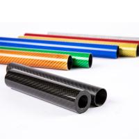 China 100% 3K Colorful Carbon Fiber Tube ｜UV Resistance, Lightweight and High Stiff for sale