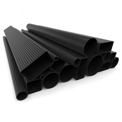 China Durable and UV Resistant 3K Carbon Fiber Square and Rectangular Tubes for sale