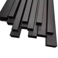 China Durable and UV Resistant 3K Carbon Fiber Square and Rectangular Tubes for sale