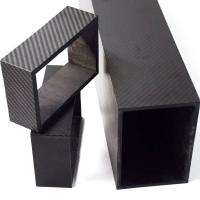 China Durable and UV Resistant 3K Carbon Fiber Square and Rectangular Tubes for sale