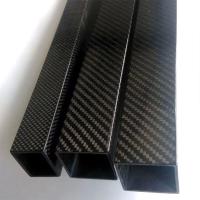 China Durable and UV Resistant 3K Carbon Fiber Square and Rectangular Tubes for sale