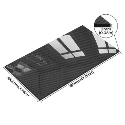 China 100% 3K Carbon Fiber Board - High Strength Carbon Fiber Plate 180mm*100mm*2mm for sale