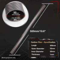 China Lightweight 3K Carbon Fiber Tube | Plain/ Twill, Glossy/ Matte | Black or Customized for sale
